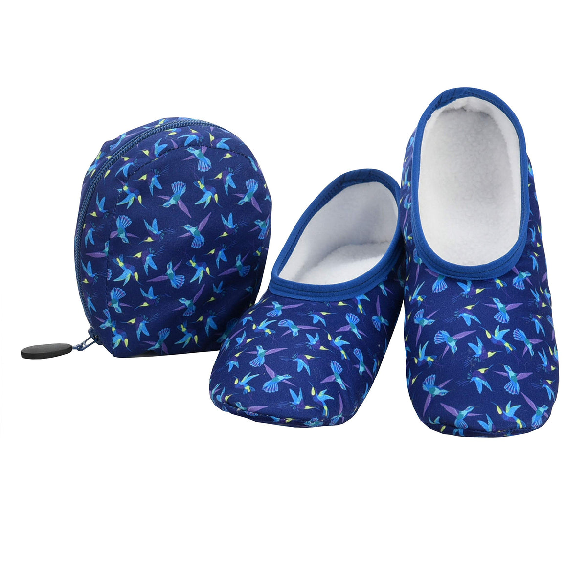 Womens Hummingbirds Skinnies With Travel Pouch Slippers – snoozies!