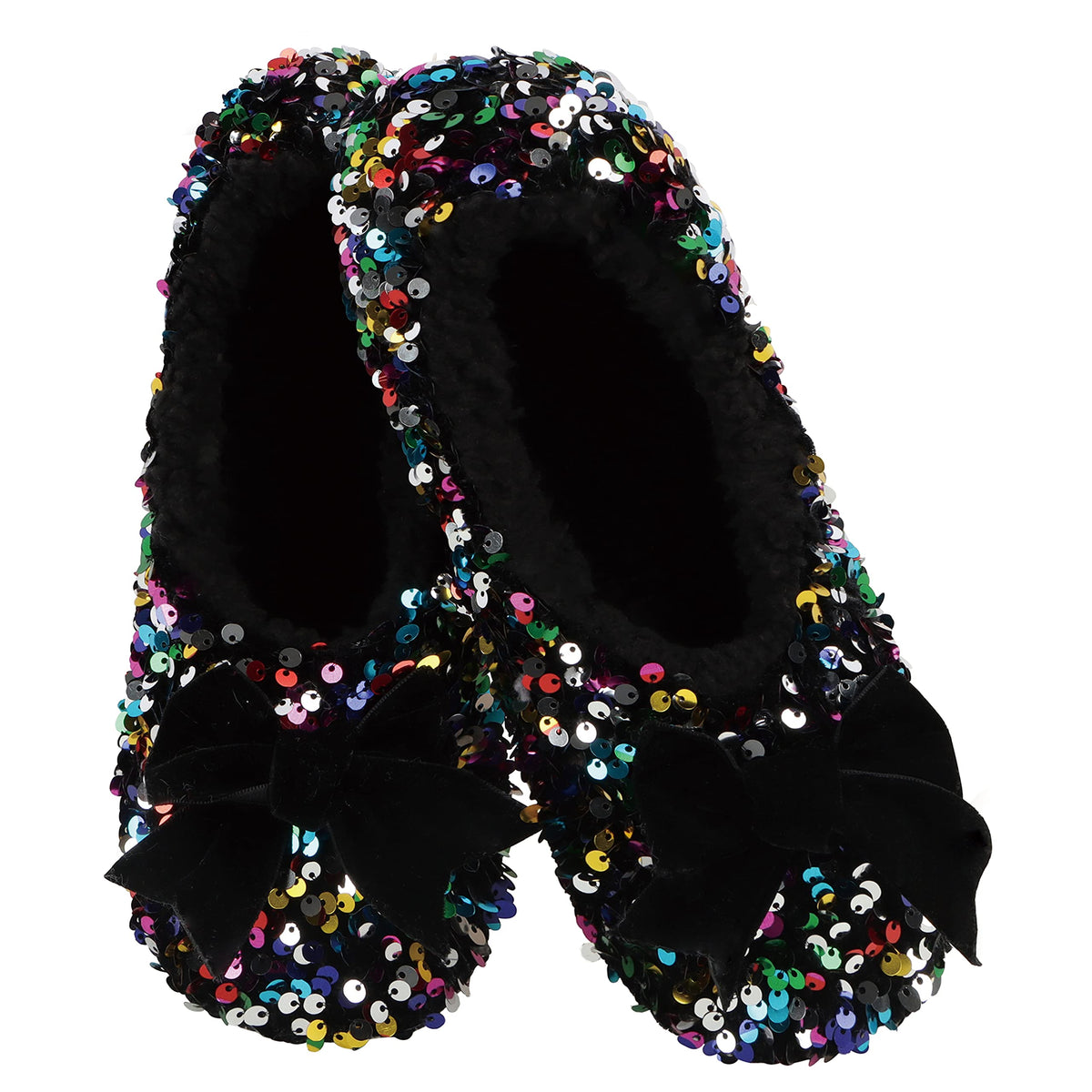 Womens Glamour Bling Ballerina Slipper Multi – snoozies!